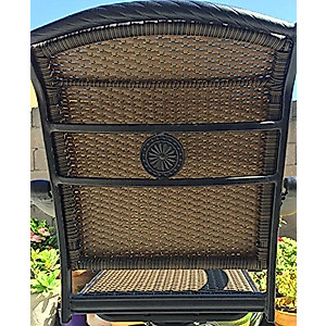 Patio Bar Stool Set of 4 Swivel Outdoor Santa Clara Cast Aluminum Furniture Dark Bronze