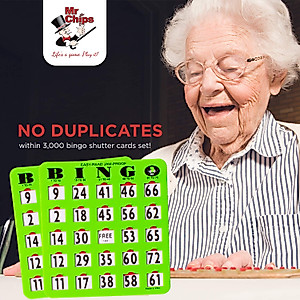 MR CHIPS Bingo Cage and Balls Set with 25 Shutter Slide Cards