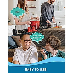 4Pcs Walkie Talkies for Kids Toys: Outdoor Toys for 3 4 5 6 7 8 9 10 11 12 Year Old Boys Girls Walkie Talkie Birthday Gifts - Long Range Camping Backyard Wakie-Talkies Party Favors Walky Talky