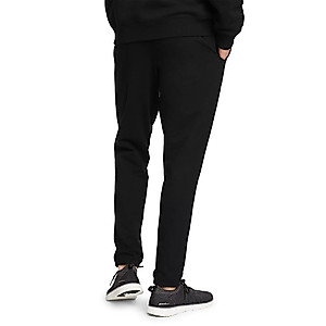 Eddie Bauer Men's Camp Fleece Jogger Pants, Black, Medium