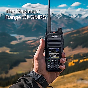 Talkpod A36Plus GMRS Handheld Radio，512 Channel Ham Walkie Talkies for Adult Long Range, AM AIR VHF UHF 7-Band Receive
