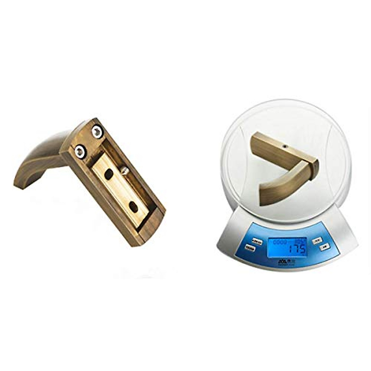 Flybath Coat Hooks Antique Brass Shower Towel Robe Hook for Hanging Bathroom Kitchen Hooks Wall Mounted, Brushed Bronze - 3 Pack