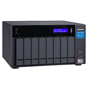 QNAP TVS-872XT-i7-16G-US Ultra-High Speed 8 Bay Thunderbolt™ 3 NAS. Intel® Core™ i7 6-Core Procssor, 16GB RAM