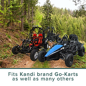 AlveyTech Rear Fender Set for 150cc - 250cc Go-Karts (Set of 2) - Replacement Set for Coleman, TaoTao, Kandi, Massimo Go Kart Fender, Back Tire Guard Parts, Utility Plastic Trailer Fenders