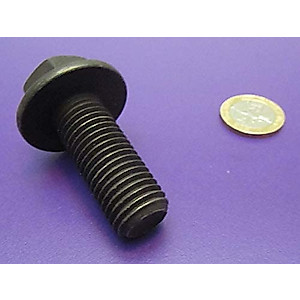 Class 10.9 Black Oxide Steel Flange Bolts M16 x 2 mm x 40 mm Long FT 5 pcs