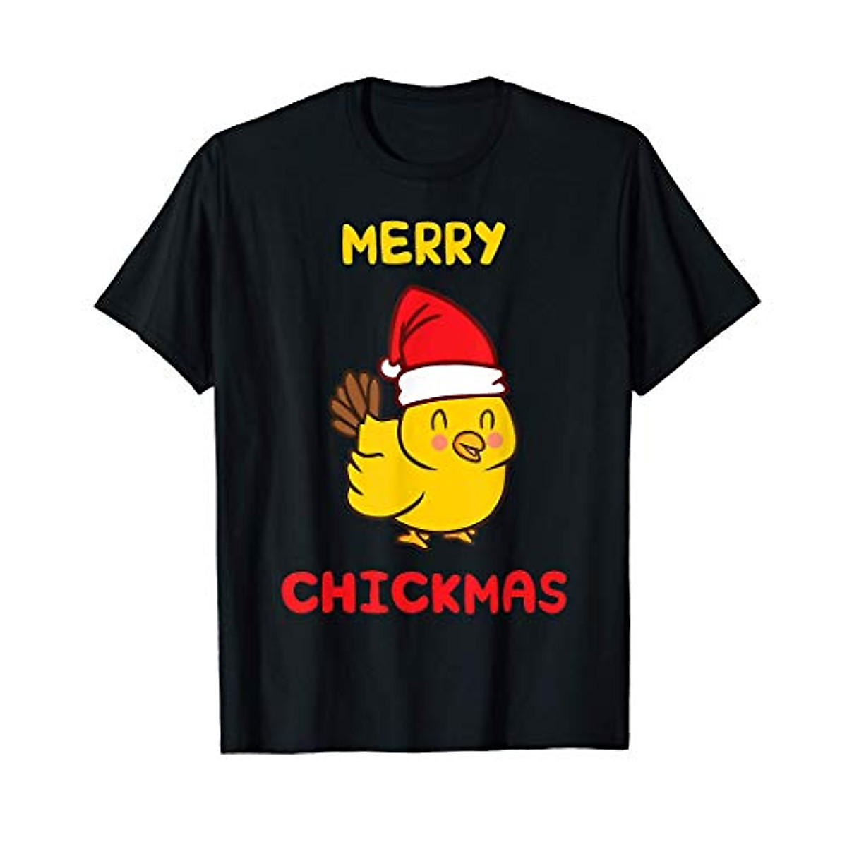 Merry Chickmas Cute Baby Chick Farm Christmas Gifts for Kids T-Shirt