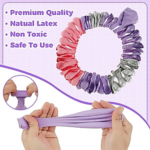 Pink and Purple Balloons Arch Kit, Purple and Silver Balloon Garland Kit with Pink Purple Silver Balloons Butterfly Stickers, DIY Balloon Party Decoratived for Birthday Baby Shower New Year Christmas