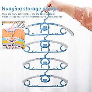 Baby Hangers,20 Packs Adjustable baby hangers for nursery,Non-Slip and Extendable Child Hangers for all children Adjustable Baby Nursery Closet Hangers