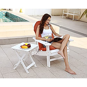 COSNUOSA Rocking Chair Cushion High Back Adirondack Chair Cushion Waterproof Patio Cushions for Outdoor Furniture Orange