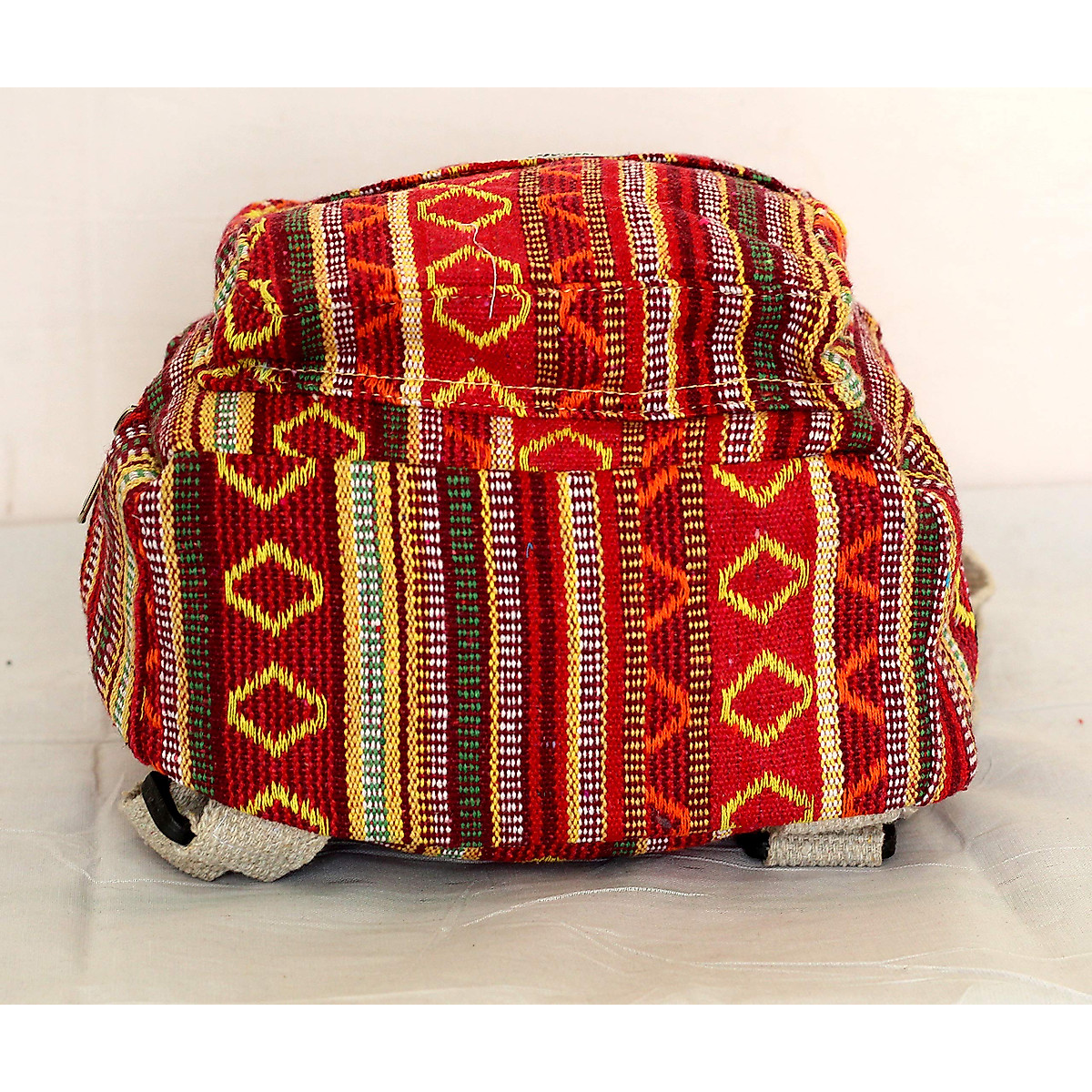 Generic Set Of Mini Backpack + Pen case + Coin Purse Hemp University Light Weight Backpack For Girl (Red),Small Backpack