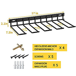 SOOANGEL Power Tool Storage Organizer, Tool charging station, Drill Charging Station Garage Organization& Storage,Heavy Duty Floating Tool Shelf for Workshop Shed Pegboard (2 Pack)
