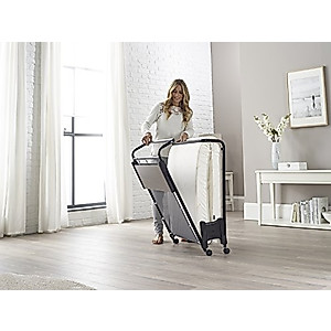 Jay-Be Inspire Folding Bed with Memory e-Fibre Mattress and Headboard, Regular, Black