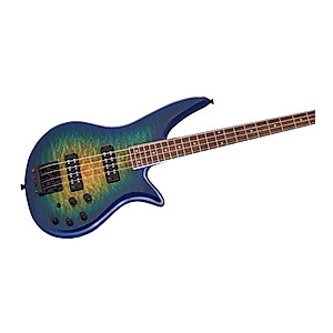 Jackson X Series Spectra Bass SBXQ IV, Amber Blue Burst, Laurel Fingerboard
