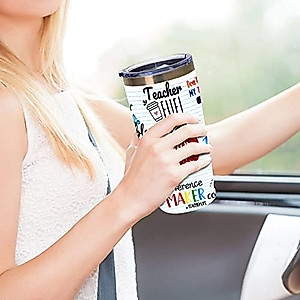MFGNEH Women, Men, Teacher Appreciation Gifts from Students for Christmas/ Birthday , Back to School Gifts, 20 oz Travel Tumbler Coffee Cup
