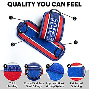 DMoose Ankle Strap for Cable Machine Attachments, Gym Ankle Cuff for Kickbacks, Glute Workouts, Leg Extensions, Curls, Booty Hip Abductors Exercise for Men and Women