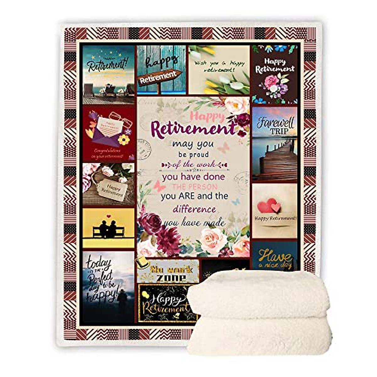 Retirement Gifts for Women Men 2022 Throw Blanket ,Retirement Appreciation Gifts for Boss Coworkers,Retire Party Gifts for Friends,Grandma,Teachers,Nurses Soft Throw Blankets (RETIRED,50"x 60")