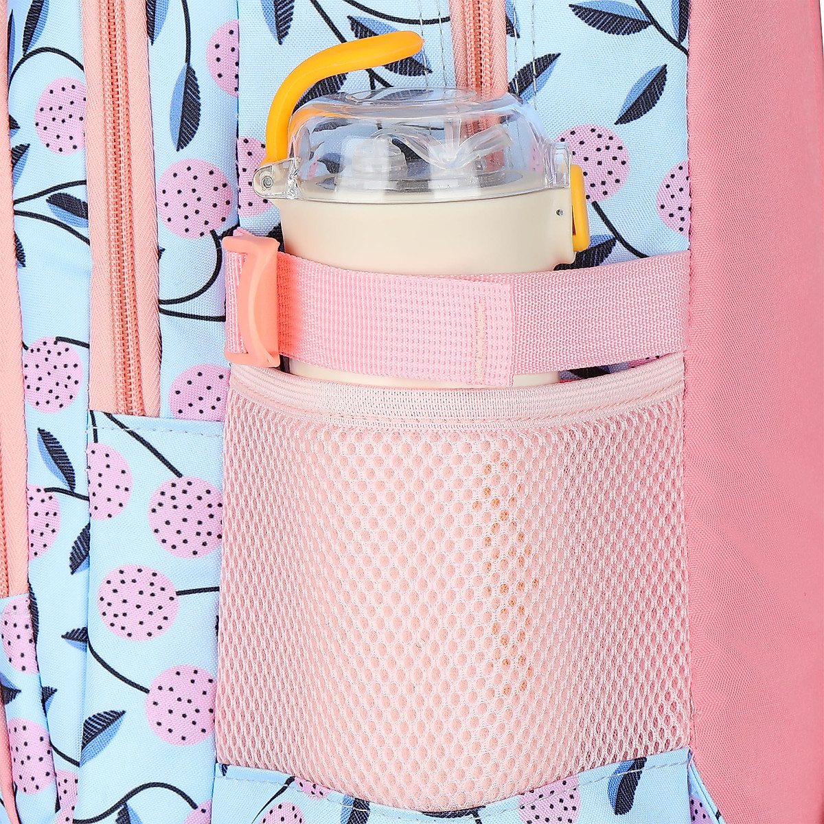 MYGOO Girls Backpack - 17" Tall Colorful School Bag, Archibald Collection, 24L Capacity, Berry Pink