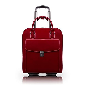 McKlein Briefcase, Red, 13 50 L x 6 W x 16 H
