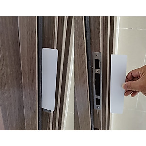 6 Pack Lockdown Magnetic Strips Easy Solution for Emergency Lockdowns High Density Magnet Security Devices for School Office Strong PVC Top Layer (White)