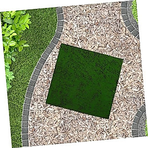 Toddmomy Artificial Moss Green Turf Artificial Turf Rugs for Area Rugs Artificial Plant Wall Fake Grass Turf Fake Lawn Adorn Sand Table Turf Mat Sand Table Lawn Model Fake Turf Pearl Cotton
