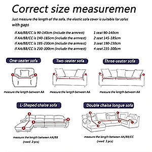 OITTO L Shaped Stretch Sofa Cover,Sectional Sofa Cover,Thickened Elastic Covers for Kids Pet Sofa - 4 Seater Navy Blue Universal Furniture Protector (235~300cm)