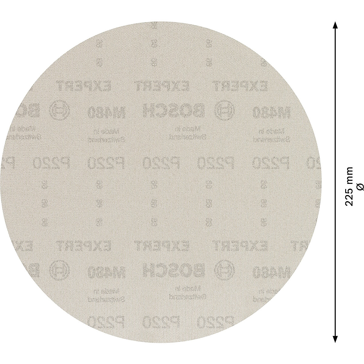 Bosch Professional 25x Expert M480 Sanding Net (Ø 225 mm, Grit 220, Accessories Drywall Sander)