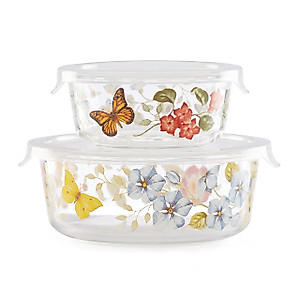 Lenox 890086 Butterfly Meadow Small Glass Food Container