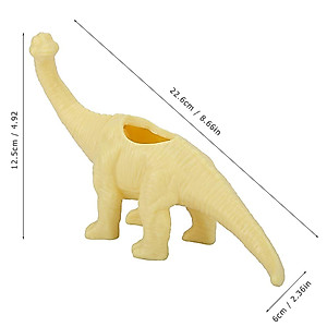 Haofy Dinosaur Succulent Planter Pot, Flower Bonsai Potting Flower Planter Gardening Planter Container for Indoor/Outdoor Garden Home Office Decoration (F)