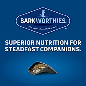 Barkworthies Natural Cow Hooves for Dogs (12 pk) – Single Ingredient Long Lasting Dog Chew – Grass Fed Free Range 100% Beef Cow Hoofs for Dogs – Promotes Dental Health