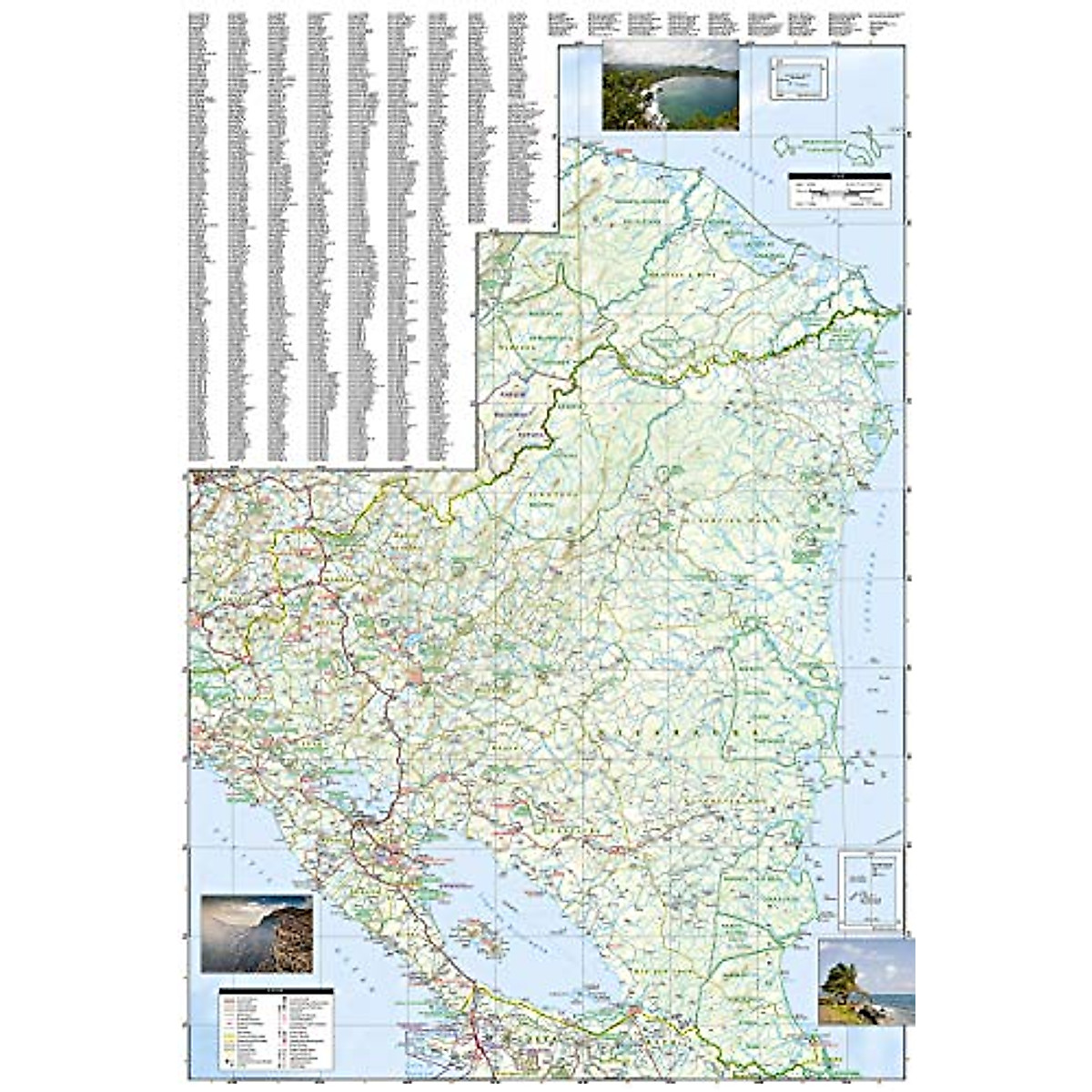 Nicaragua, Honduras, and El Salvador Map (National Geographic Adventure Map, 3109)