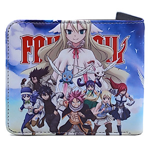 Amatensu Anime Characters Lucy Heartfilia wallet Etherious Natsu Dragneel wallet Gray Fullbuster wallet Erza Scarlet wallet E