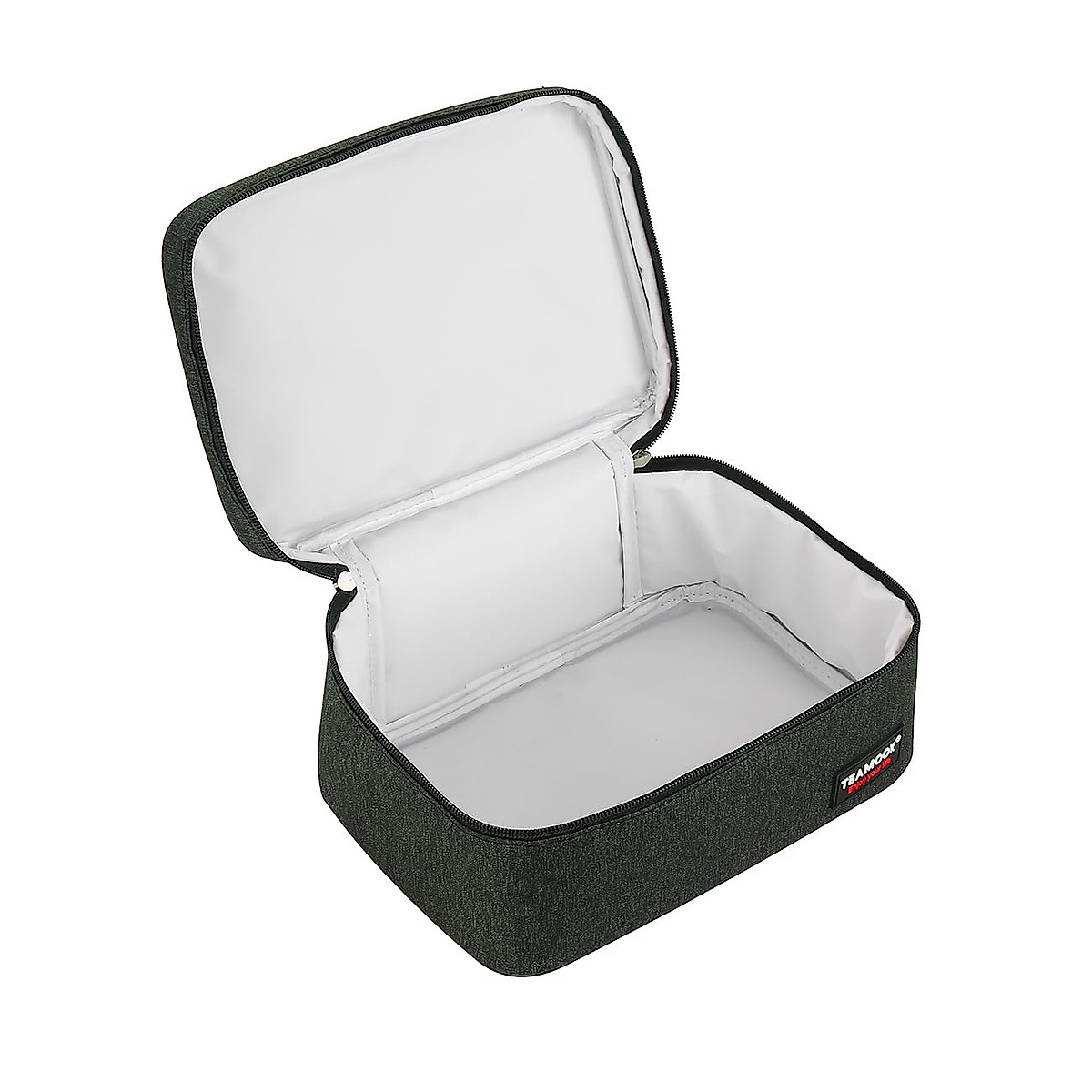 TEAMOOK Small Lunch Bag Mini Lunch Box Insulated Portable for Adults Men Women Work with Handle Black