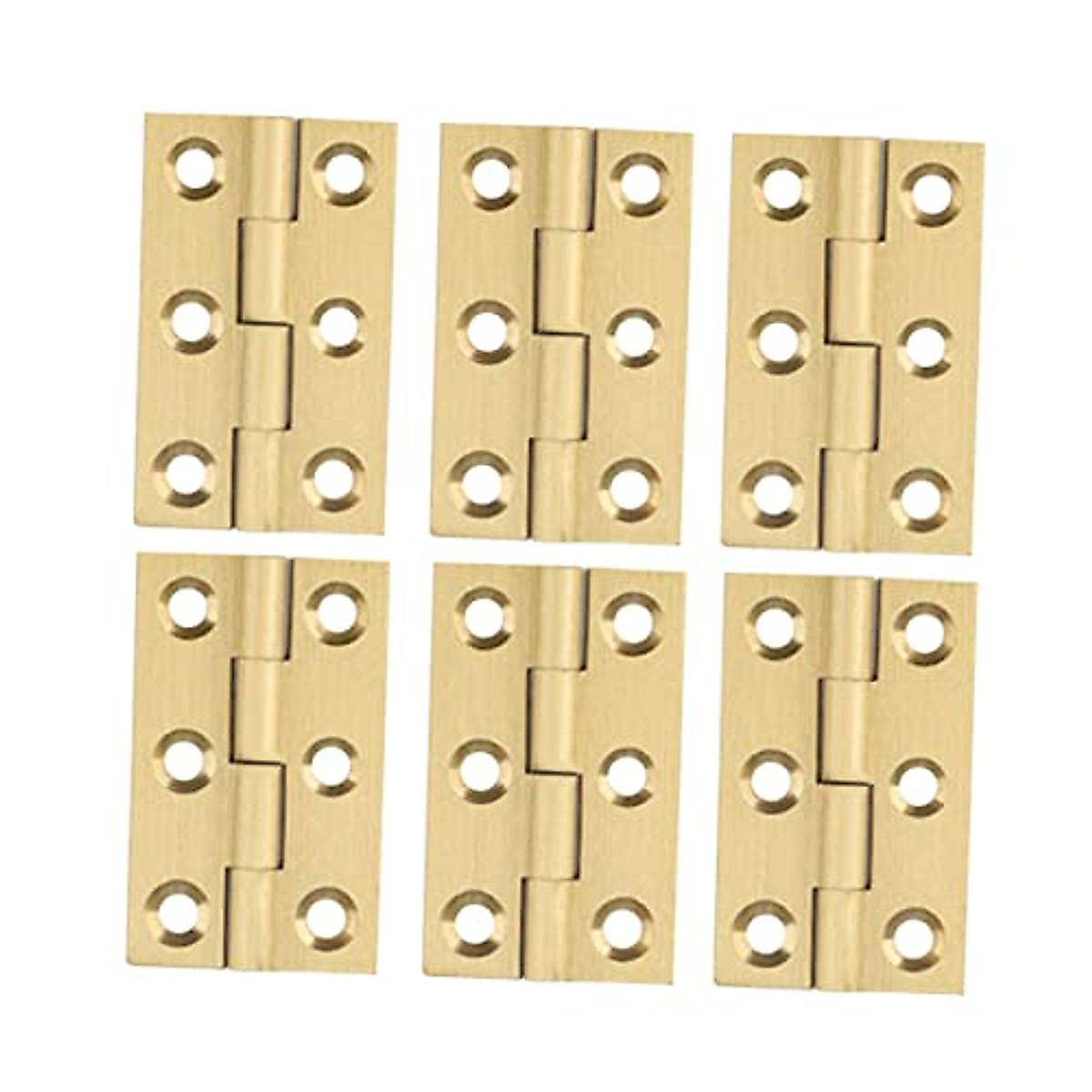 Housoutil 12 PCS Heavy Duty Hinges Door Hinges Spring Hinge Cabinet Hinges Brass Hinges Bearing Cabinet Hinge Hinges for Door Interior Hinges Wooden Box Silent Door Jewelry Box Copper Door
