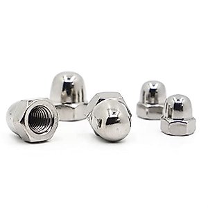 ZIFARM Nuts, Acorn Cap Nut M3 M4 M5 M6 Stainless Steel Decorative Cover Dome Cap Nuts (Color : 2PCS, Size : M4)
