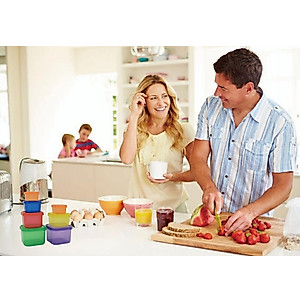 FIXBODY 7PCS Portion Control Containers, Color-Coded Labeled, 21 Day Lose Weight System (Use Guide, 21 Day Tracker and Recipe Ebook Include)