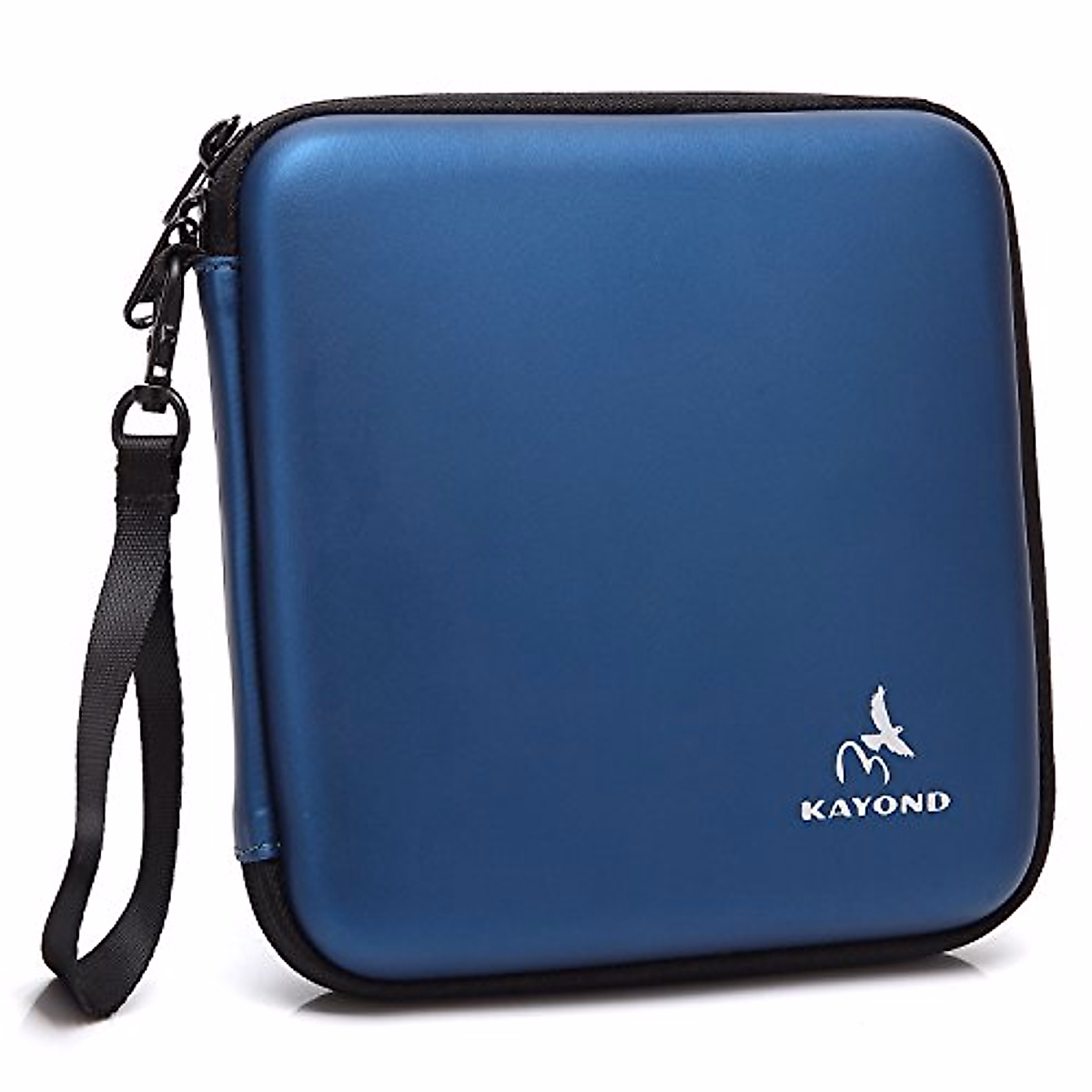 KAYOND® Portable Hard Carrying Travel Storage Case for External USB, DVD, CD, Blu-ray Rewriter/Writer and Optical Drives (Blue)
