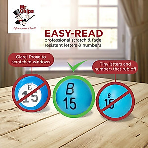 MR CHIPS Bingo Cage and Balls Set Plus 10 Quick Clear Cards