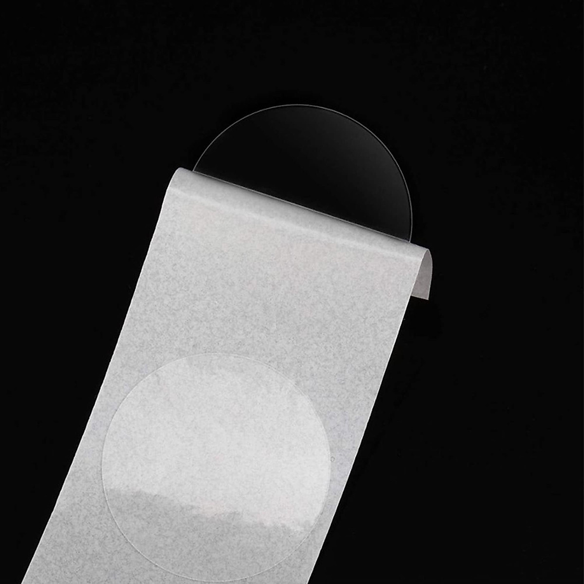 Everlasting Star 1 inch Clear Wafer Seals, 500pcs/Roll, Non-Perforated for Envelopes, Box, Gift Packaging (1 Inch)