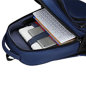 MYGOO Charcoal Black Travel Laptop Backpack | Large 29L Unisex School Bookbag with USB Charging Port for College Student Teacher