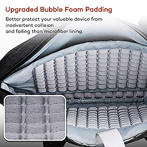 E-Tree Laptop Bag, 15.6 inch Shockproof Padded Laptop Case Briefcase Computer Bag Messenger Bag Work Bag 15 inch for Men Women Black