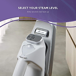 LIGHT 'N' EASY Multifunctional Steam Mop with Detachable Handheld Unit Floor Steamers Cleaner for Hardwood,Grout,Tile White, 7688ANW (Renewed)