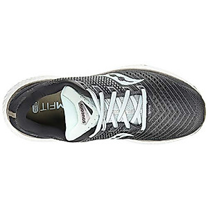 Saucony Women's Triumph 18, Charcoal/Sky, 7 Medium