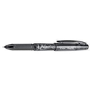 Pilot Corp Of America Erasable Gel Pen, Fine Point, Black Barrel/Ink