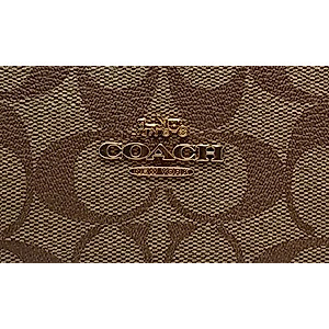 COACH Women's Katy Satchel in Signature Canvas (Khaki Multi)