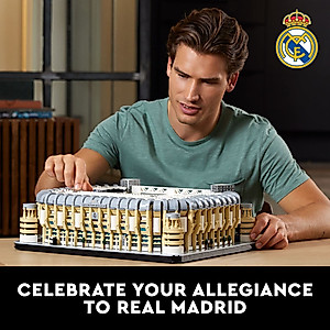 LEGO Icons Real Madrid Santiago Bernabéu Stadium 10299 Building Set - Soccer Field and Model Building Kit for Adults, Home and Office Collectible Decor Piece, Great Gift Idea for Sports Fans