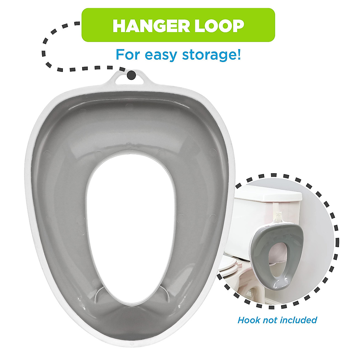 Ginsey Parent's Choice Safe & Secure Potty Seat Safestart PC,Gray