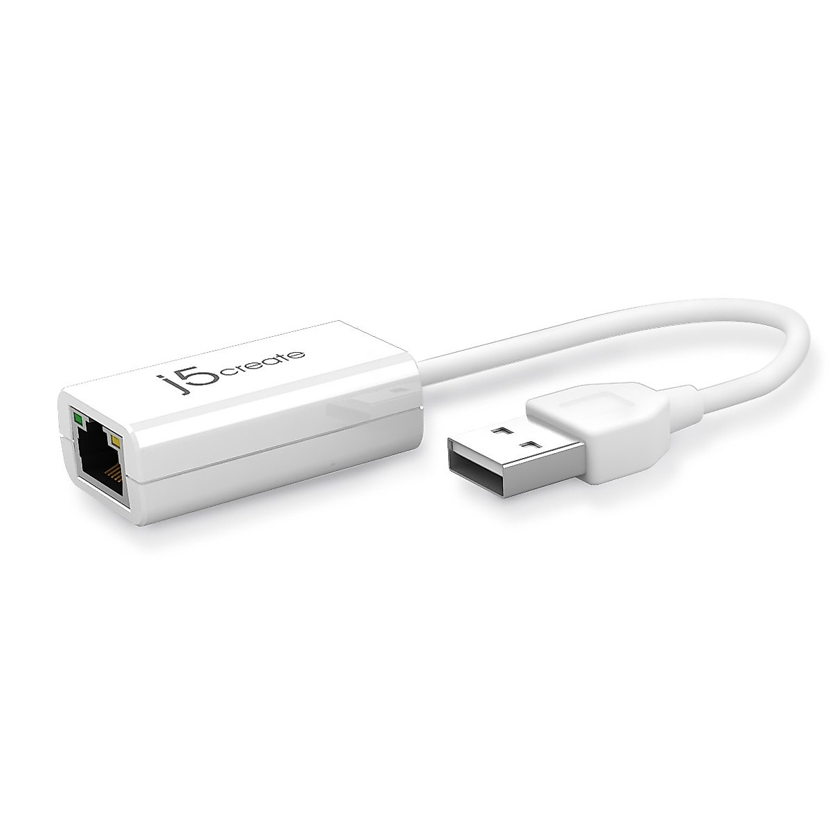 j5create USB Type A 2.0 Ethernet Adapter, Compatible for Windows 11/10 / 8.1/7 and Chrome OS