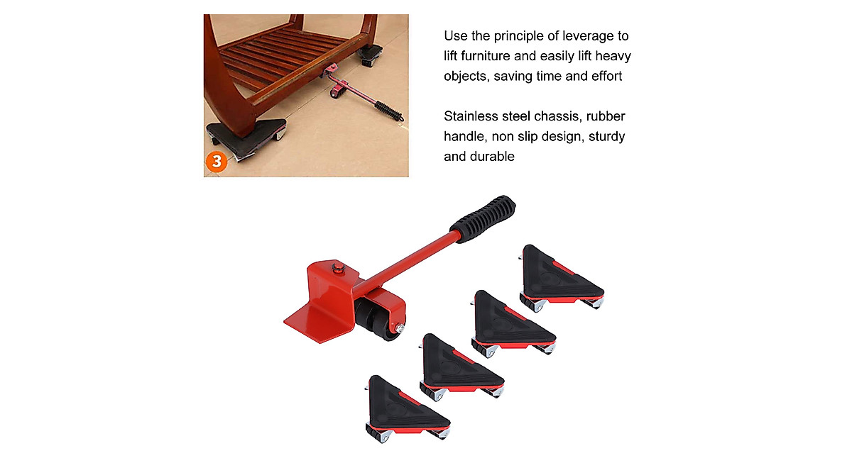 Heavy Duty Furniture Mover with Sliders - Easy to Use