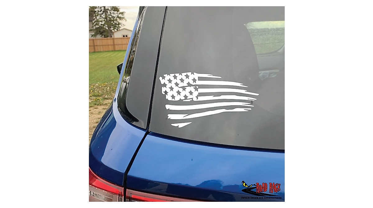 Premium American Flag Vehicle Decals - 2 Pack