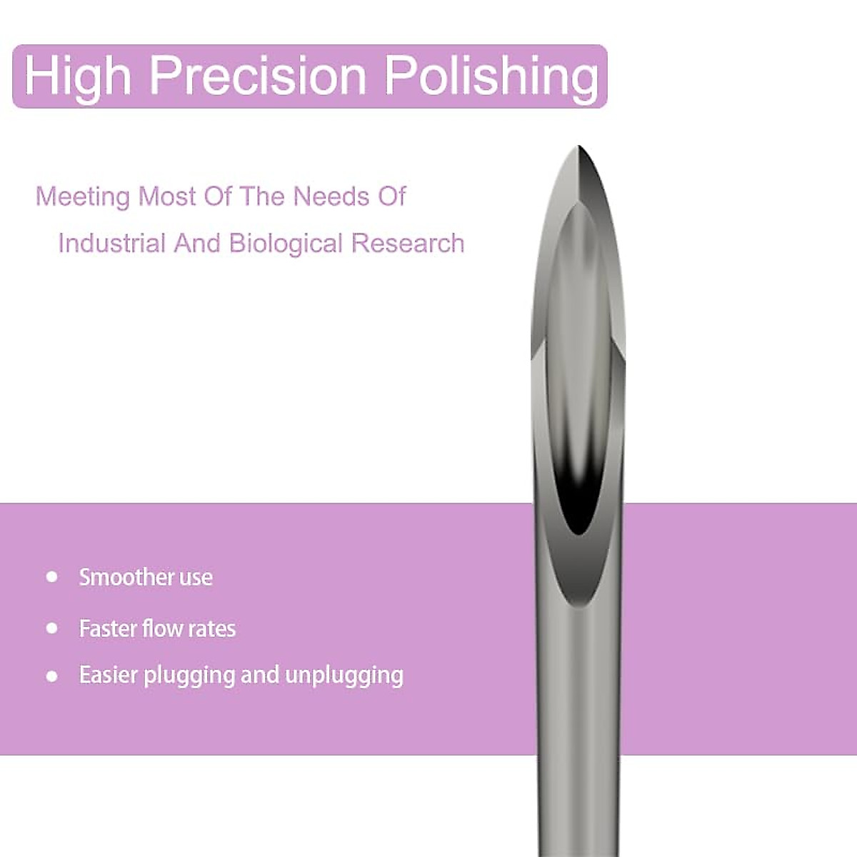 18G 1.5 Inch Luer Lock Needle, Industrial Dispensing Accessories, Individually Wrapped, Pack of 100, Lab Tools, Suitable for Refilling Liquid, Inks